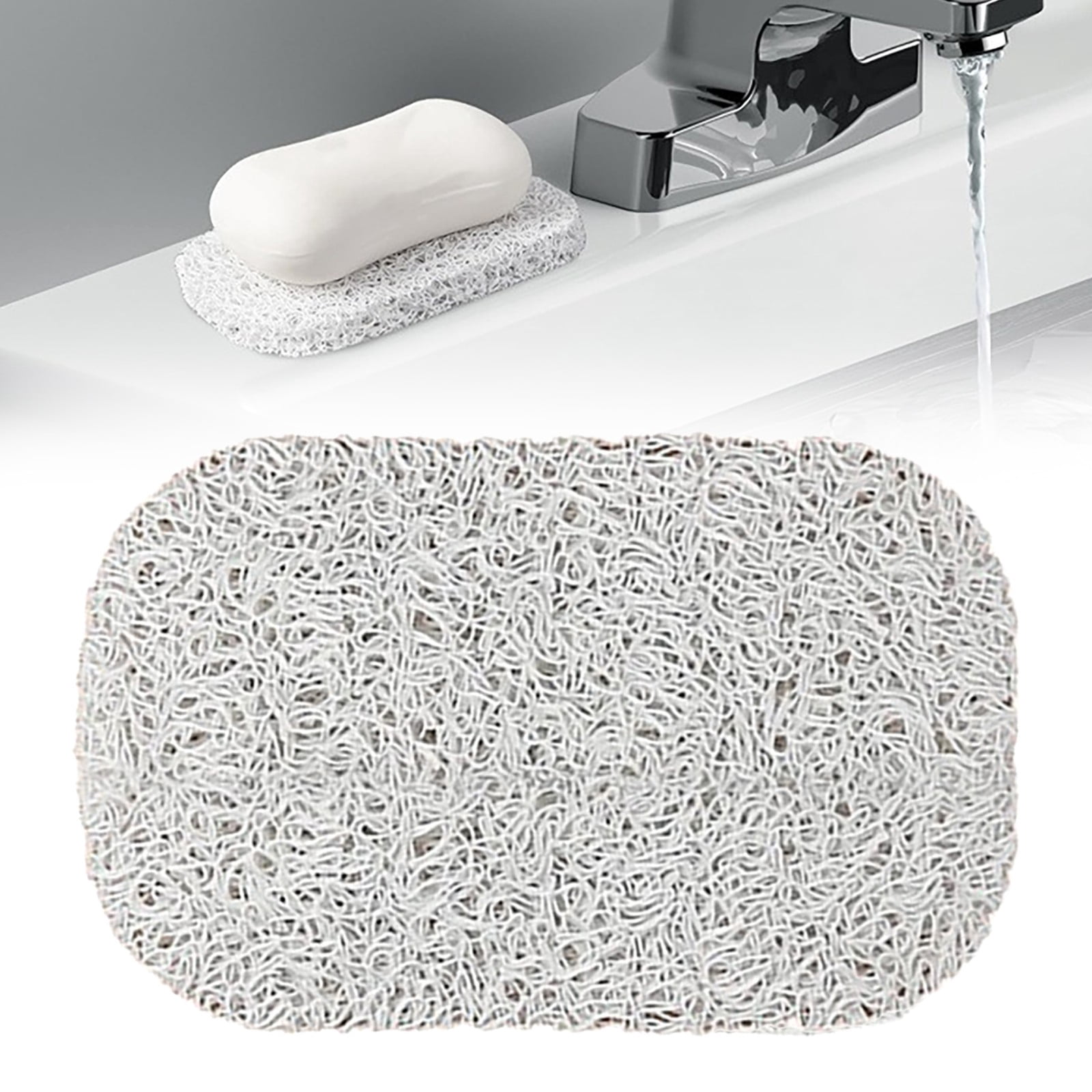 4 Pack Non-Slip Soap Dish Mats – Souew Drainage Pad for Bar Soap ...