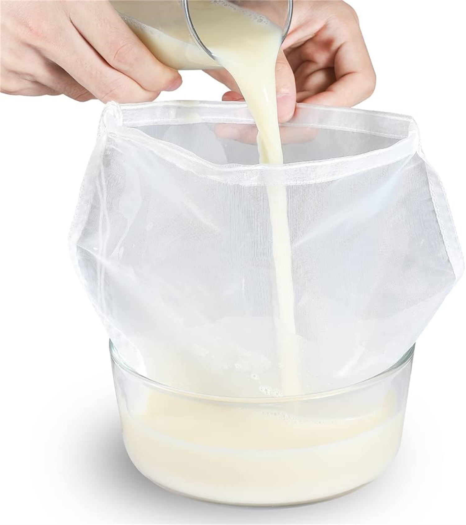 4 Pack Nut Milk Bag,Food Grade Nylon Nut Bag Strainer,Reusable Cheese ...