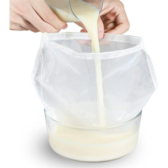 4 Pack Nut Milk Bag,Food Grade Nylon Nut Bag Strainer,Reusable Cheese ...