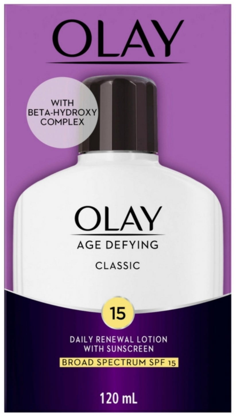 4 Pack - OLAY Age Defying Classic Daily Renewal Lotion, With Sunscreen ...