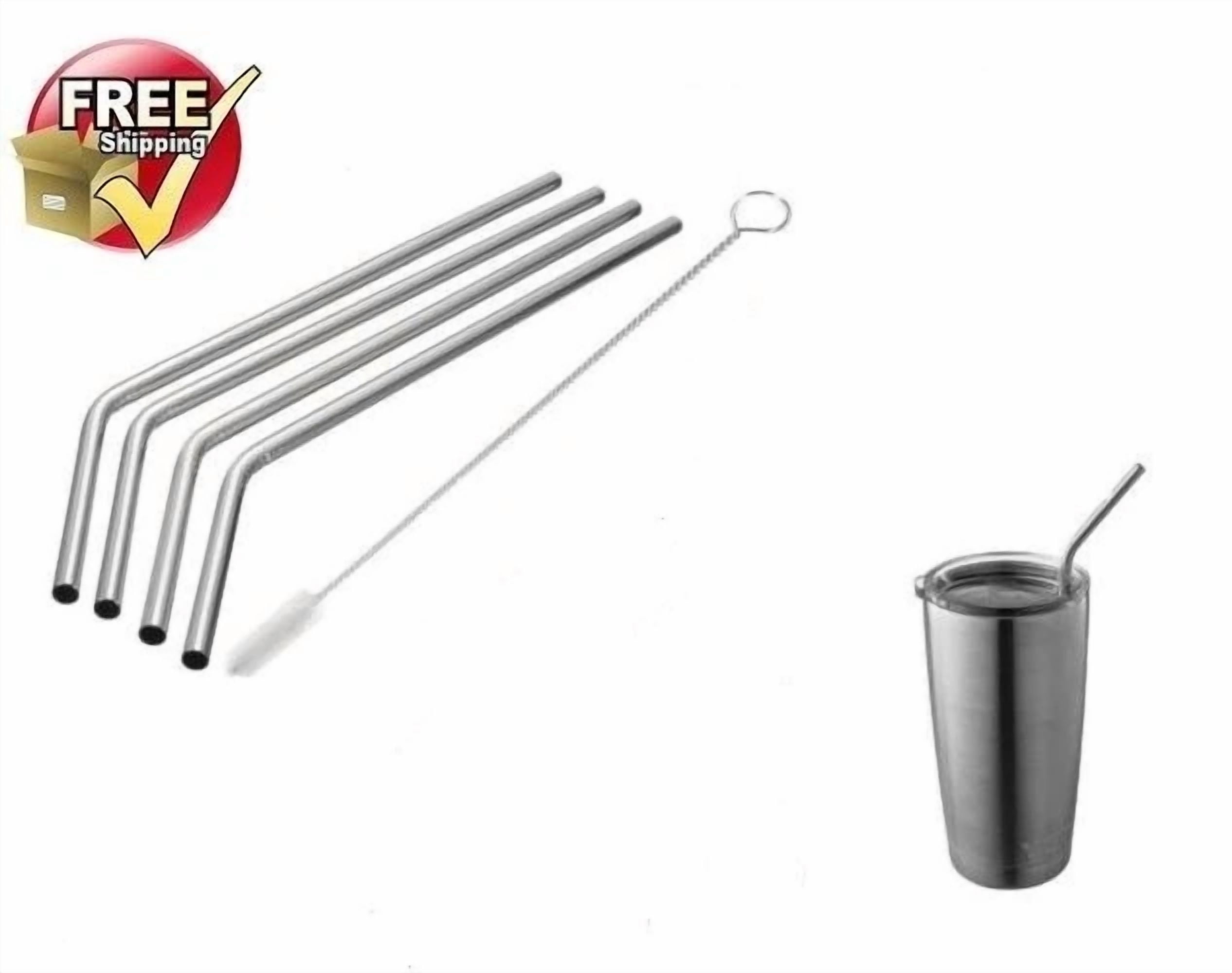 4 Pack Of Stainless Steel Straws For Yeti Rambler, Tumbler - Walmart.com