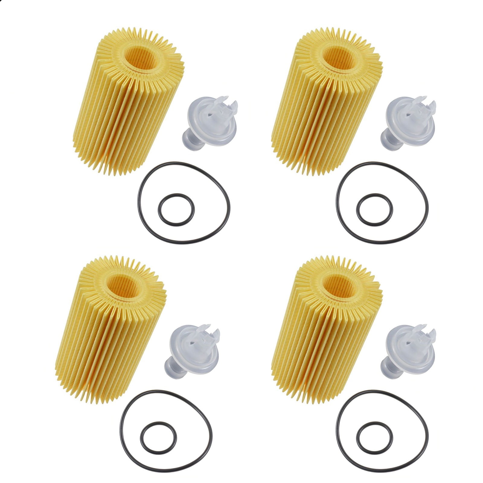 4 Pack Oil Filter 04152-38020 For Toyota Land Cruiser Sequoia Tundra ...