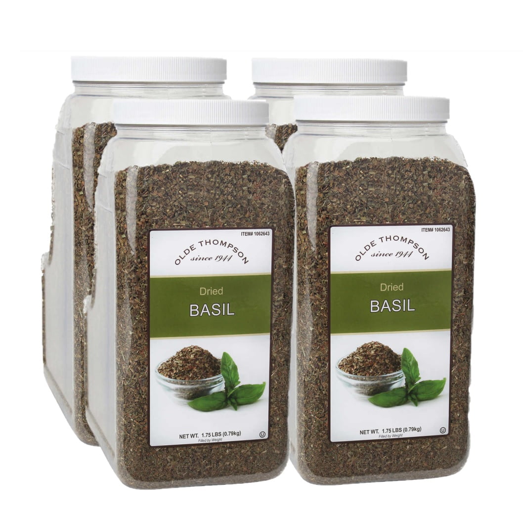 4 Pack | Olde Thompson Dried Basil, 1.75 lbs - Walmart.com