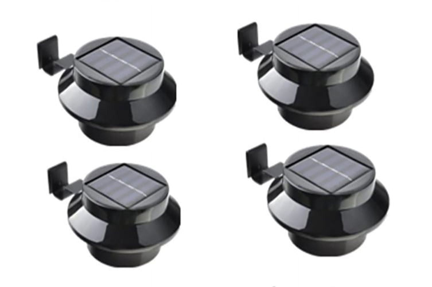 4 Pack Oudoor Solar Gutter Lights Waterproof Sun Power Smart Solar Led ...