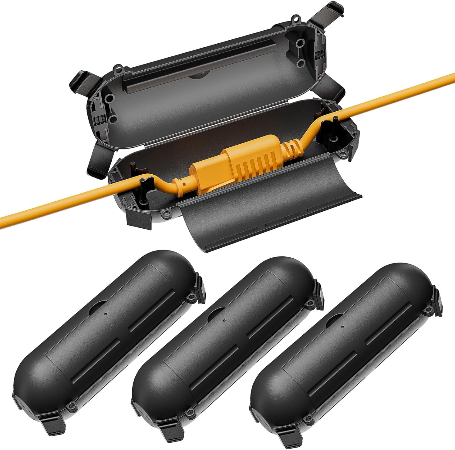 4 Pack Outdoor Extension Cord Cover Waterproof - Weatherproof ...