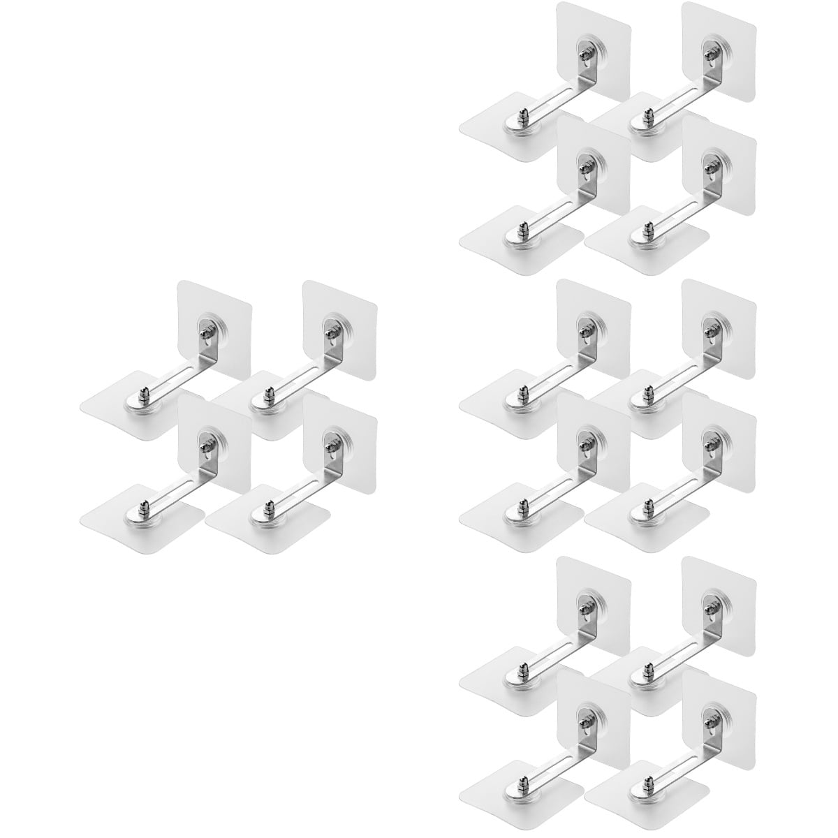 4 Pieces Anti Tip Furniture Anchors Adhesive Bookcase Fasteners Child ...