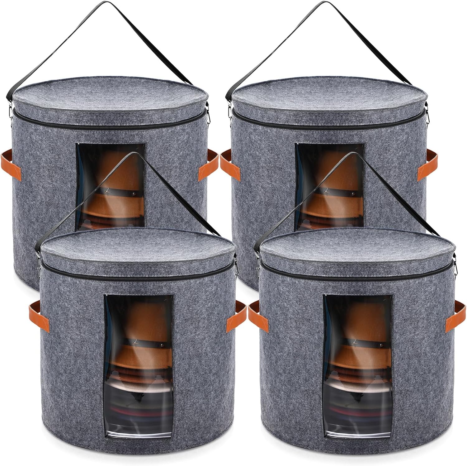 4 Pack Oversized Hat Storage Box for Women Men 19