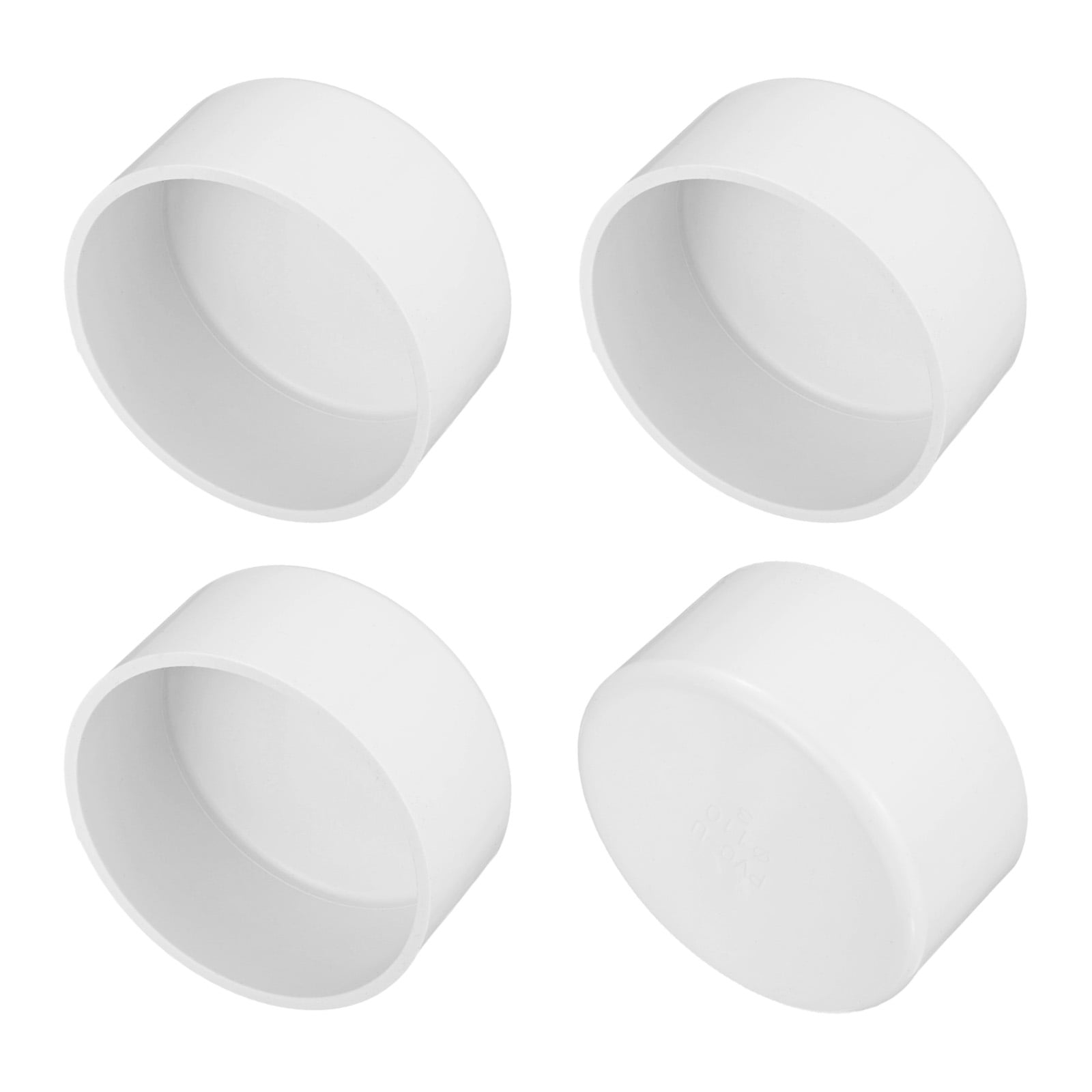4-Pack Pipe End Cap Fitting, 4 Inch Furniture Grade Pipe End Cap Plug ...