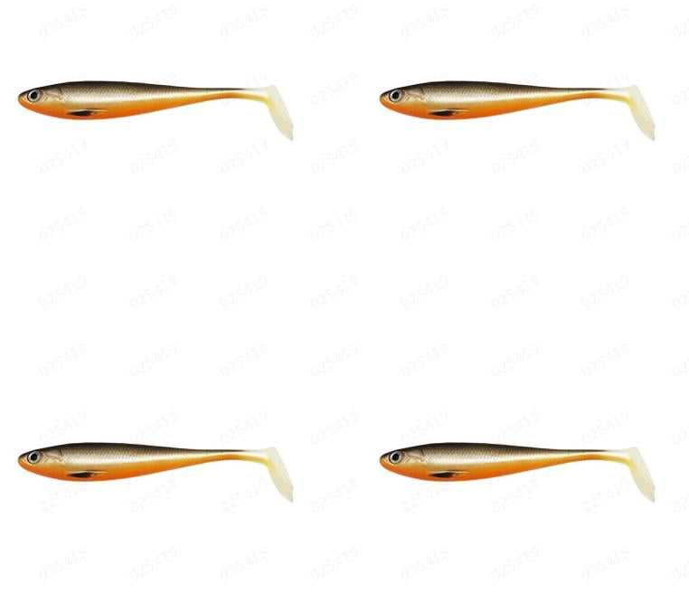 4 Pack Paddle Tail Soft Fishing Lures, Lifelike Minnow Baits for Bass ...