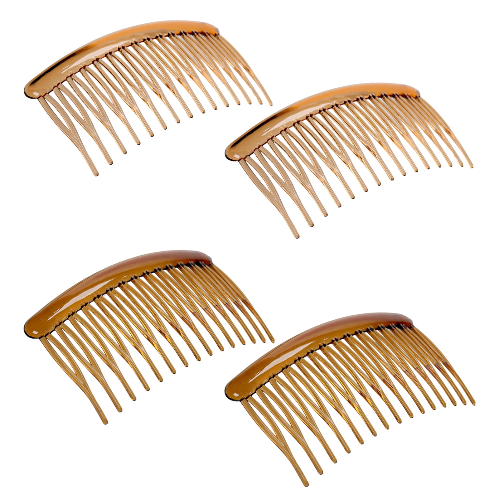 4 Pack Paris French Hair Side Comb, Small Tortoise Shell, French Twist ...
