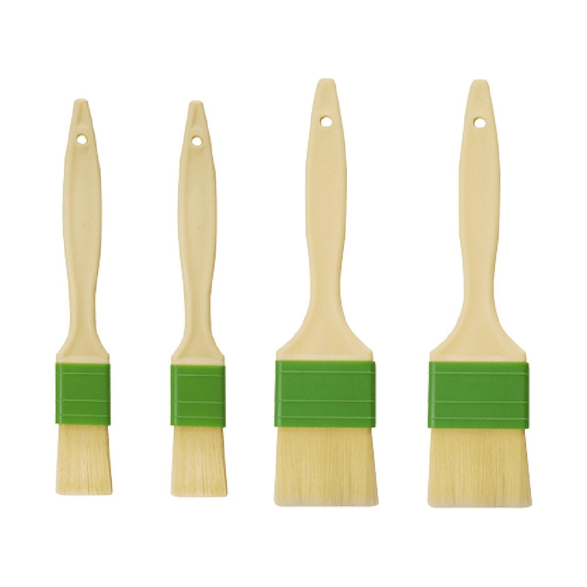 4 Pack Pastry Brushes TRIANU Basting Brush with Bristles and Hardwood ...