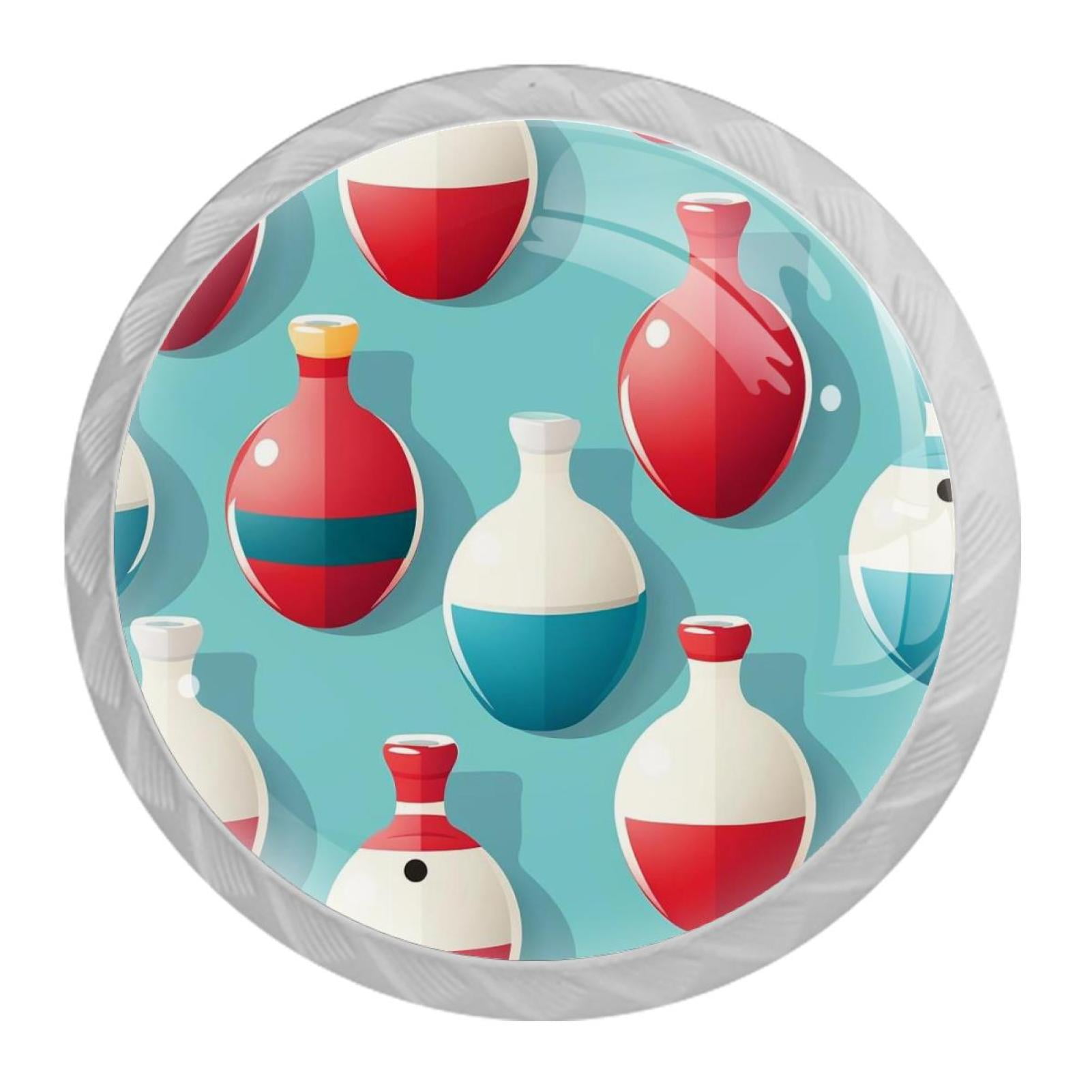 4 Pack Pattern Cabinet Knobs, Bowling Ball Cabinet Pull Handle, Kitchen ...