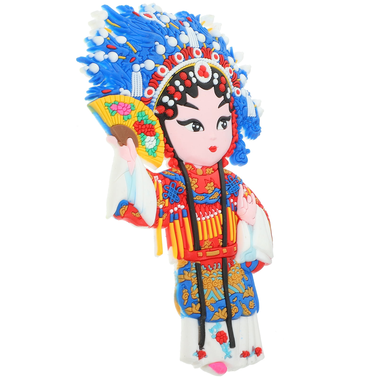 4 Pack Peking Opera Magnets Decor Chinese Figure Fridge Magnet ...