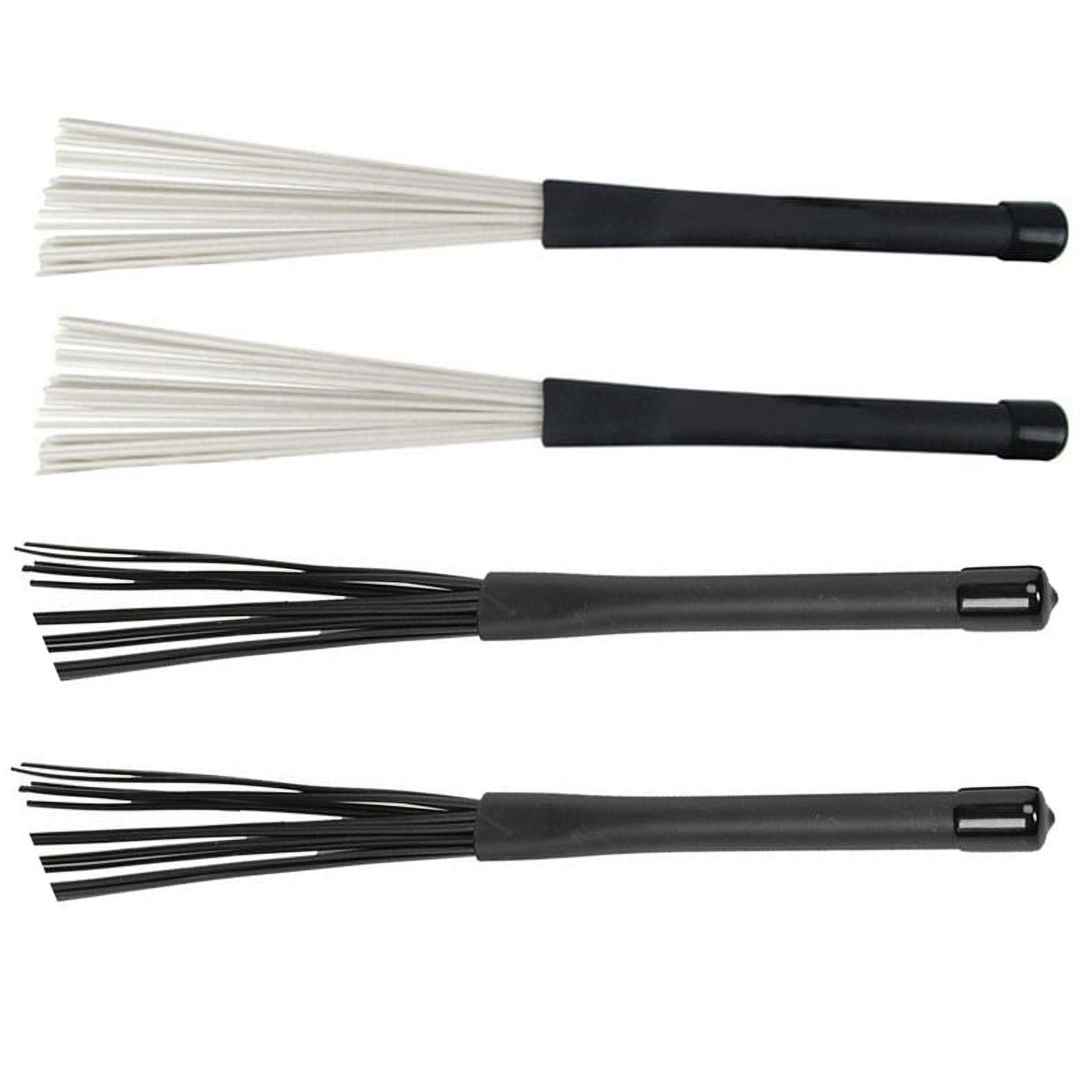 4 Pack Percussion Brushes, Drum Brushes, Snare Drum Brushes, Jazz Drum ...