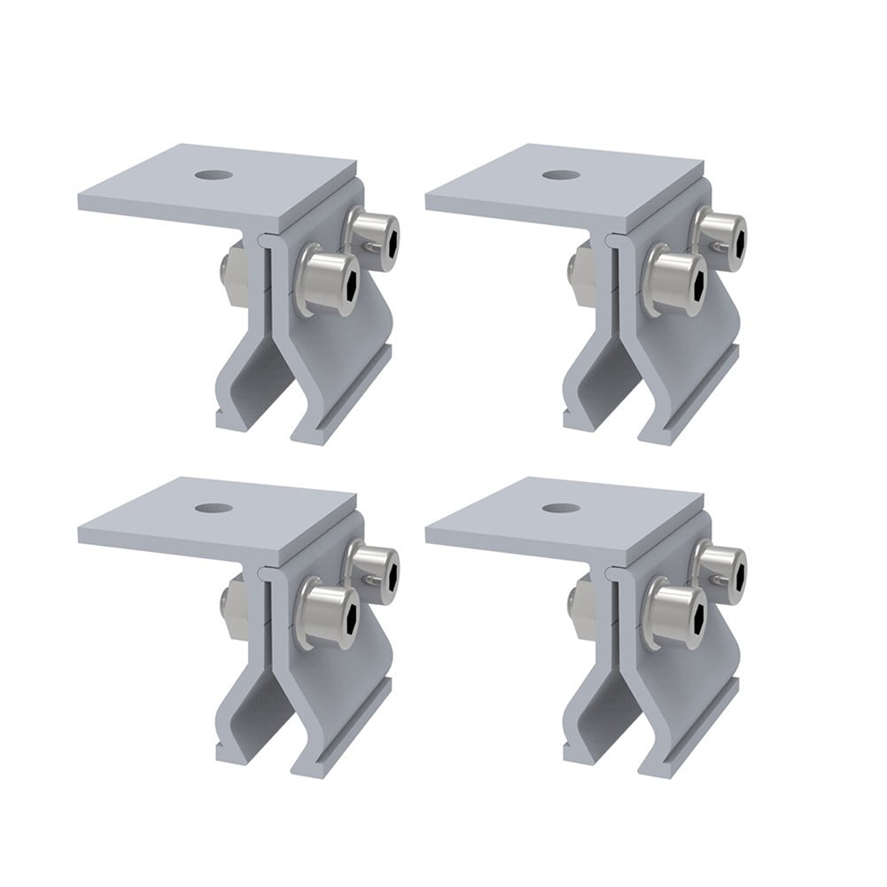 4-Pack Photovoltaic Solar Panel Mounting Accessories Tile Clamp ...
