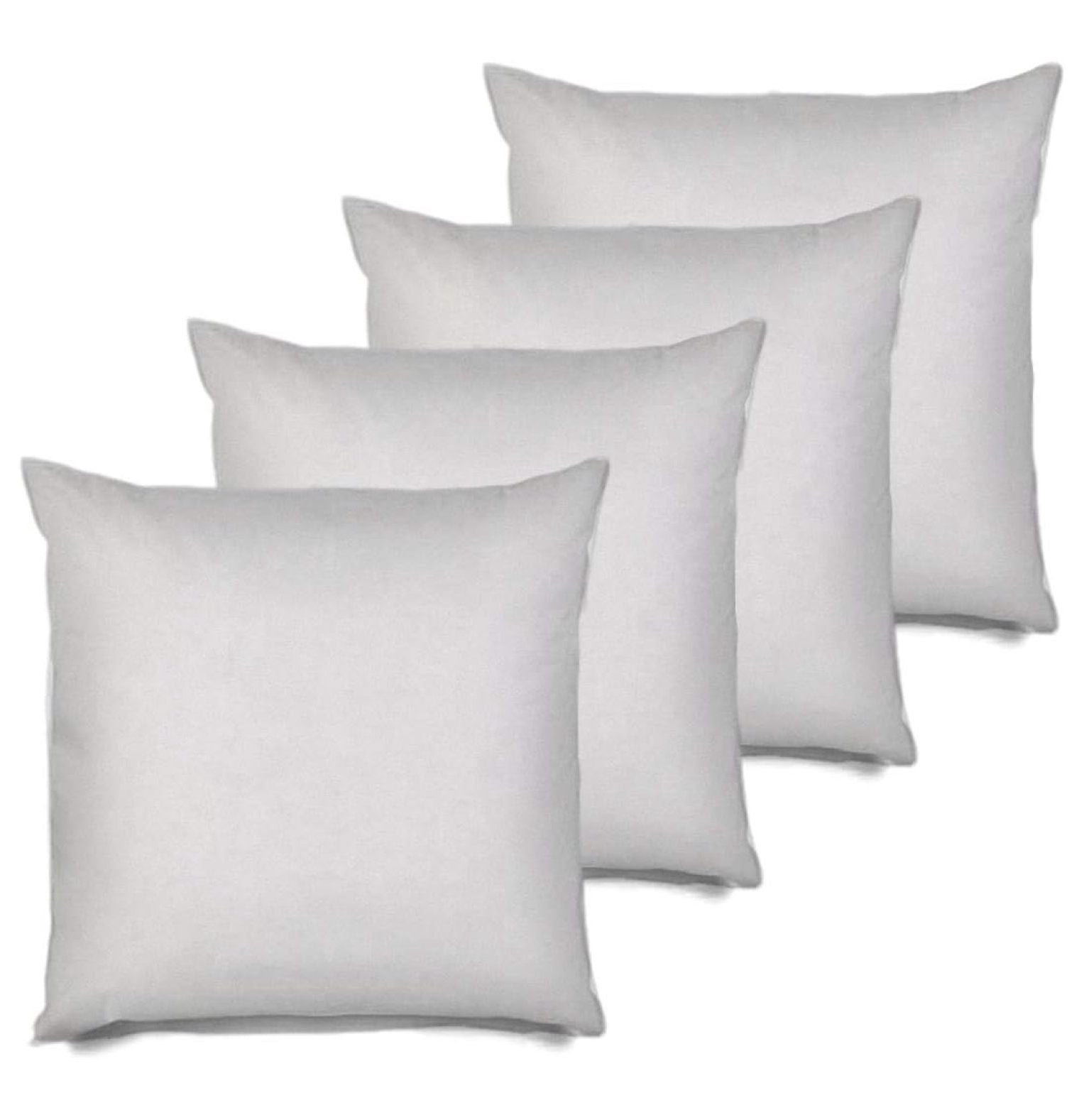 4 Pack Pillow Insert 24X24 Hypoallergenic Square Form Sham Stuffer ...