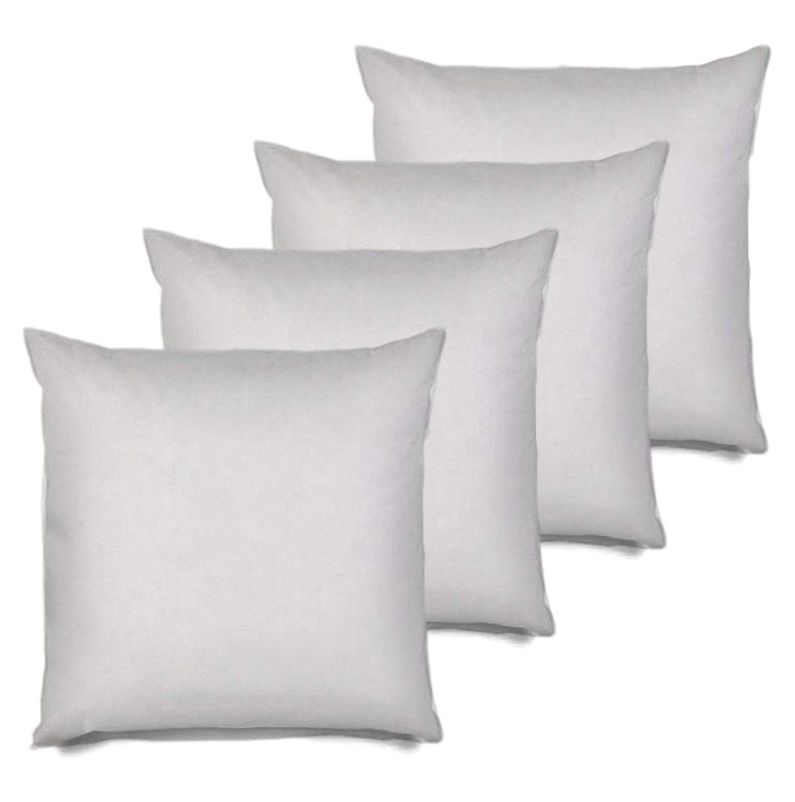 4 Pack Pillow Insert 26x26 Hypoallergenic Square Form Sham Stuffer ...