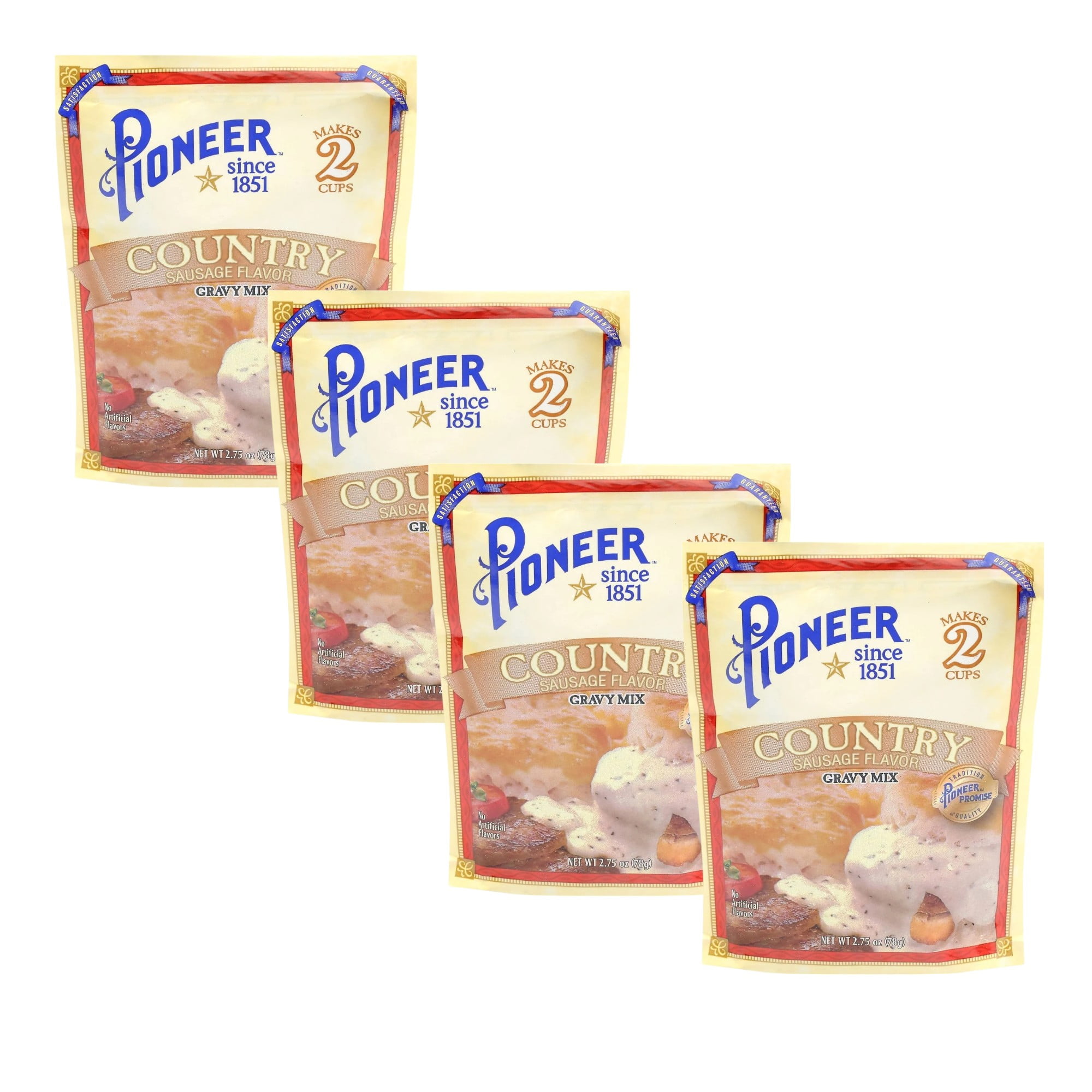 Pioneer Country Sausage Flavor Gravy Mix 2.75 oz Pack of 4 for ...
