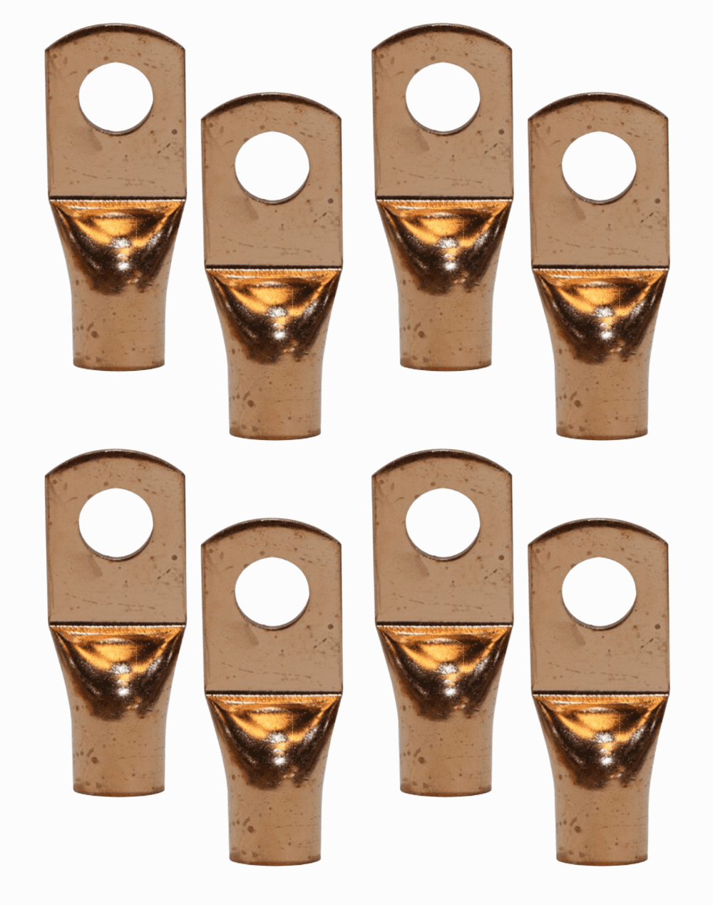 4 Pack Pipemen's Installation Solution 0 Gauge Copper Ring Terminal 5/ ...