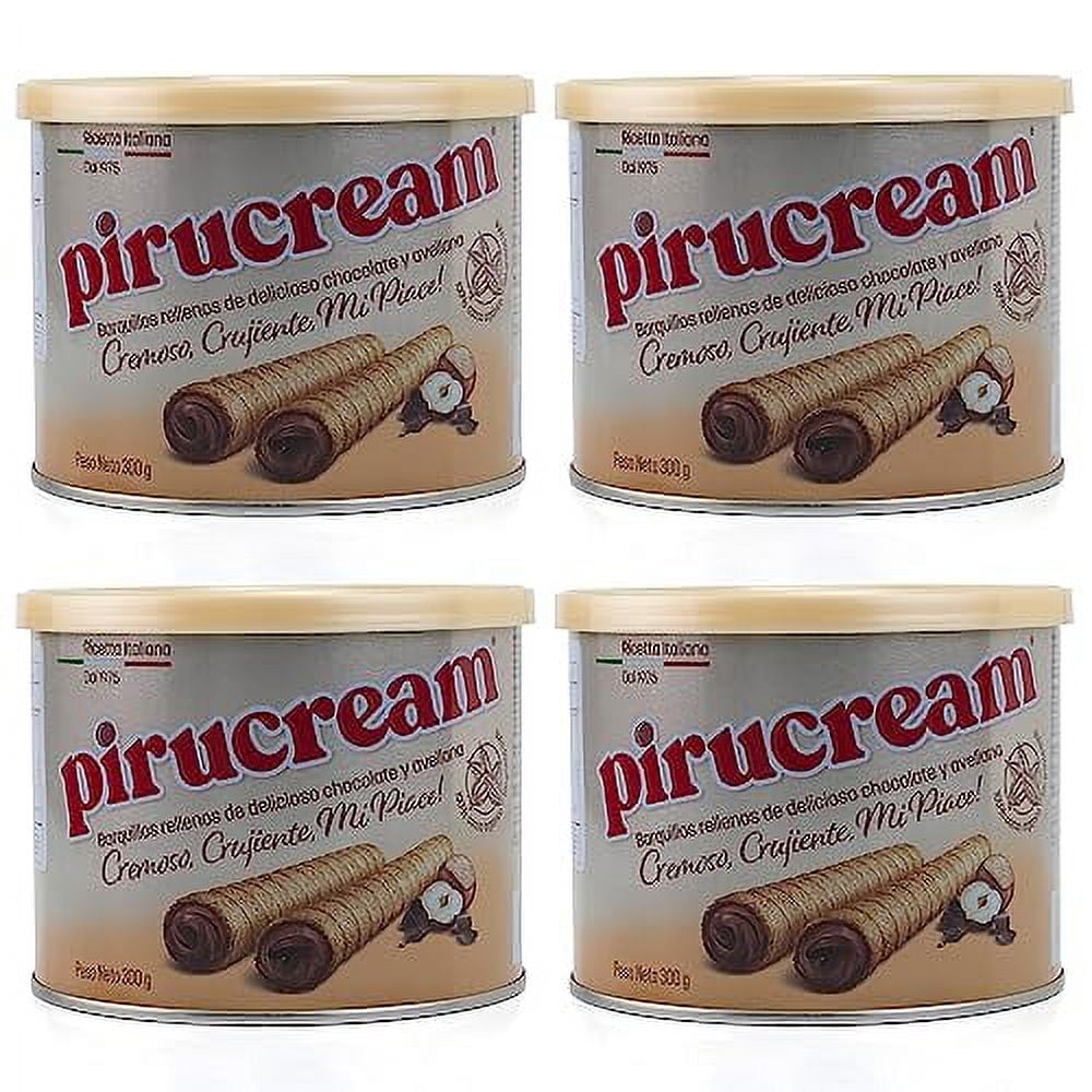 4 Pack Pirucream Chocolate and Hazelnut Wafer 10.59oz - Walmart.com