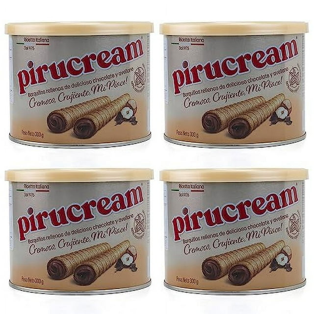 4 Pack Pirucream Chocolate and Hazelnut Wafer 10.59oz - Walmart.com