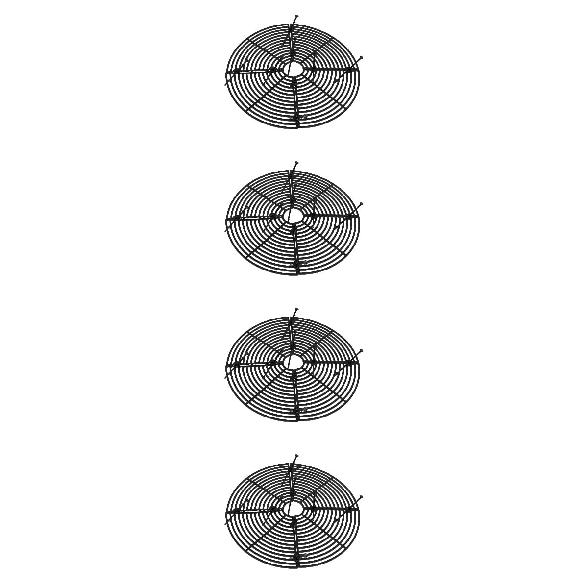 4 Pack Plant Pot Grid Flowerpot Protective Cover Garden Labels Hanging ...