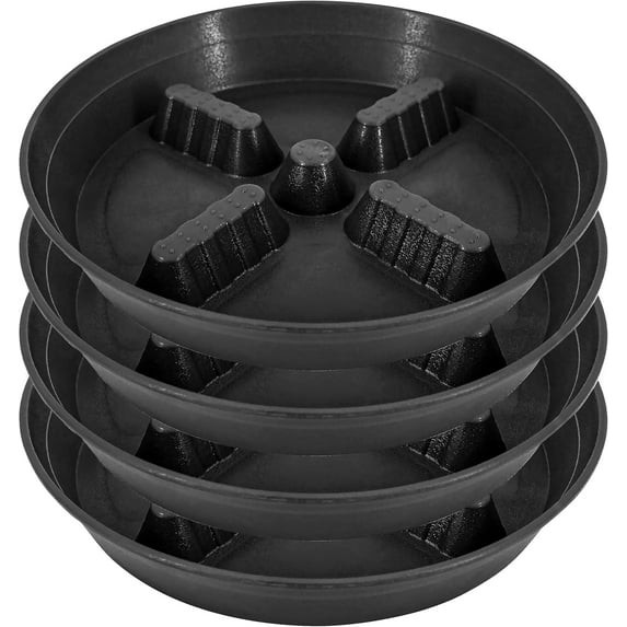 4 Pack Plant Saucer 8 inch, 10 12 14 17 inch, Plant Stand Plastic Plant ...