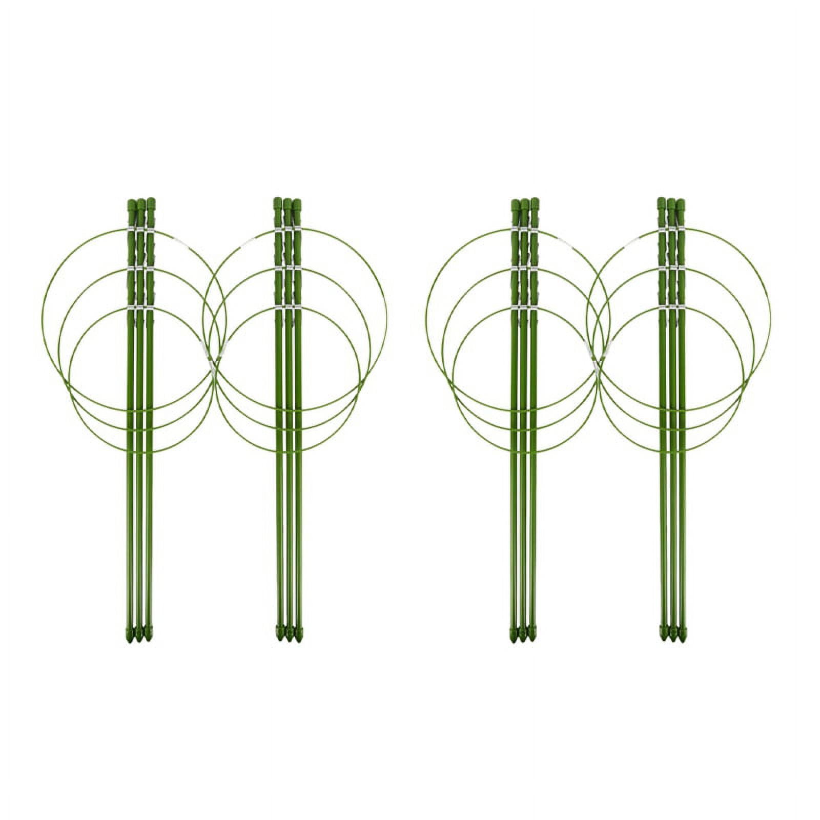 4 Pack Plant Support Cage Metal Rust Resistant Garden Plant Support ...