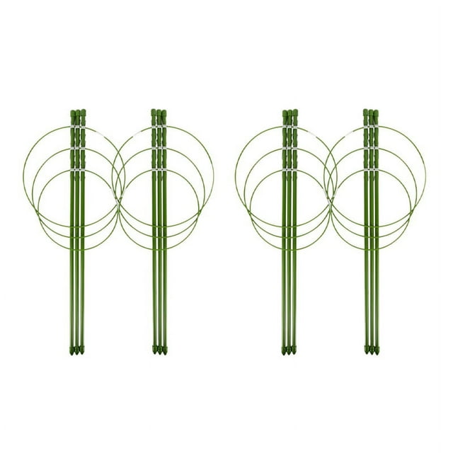 4 Pack Plant Support Cage Metal Rust Resistant Garden Plant Support ...
