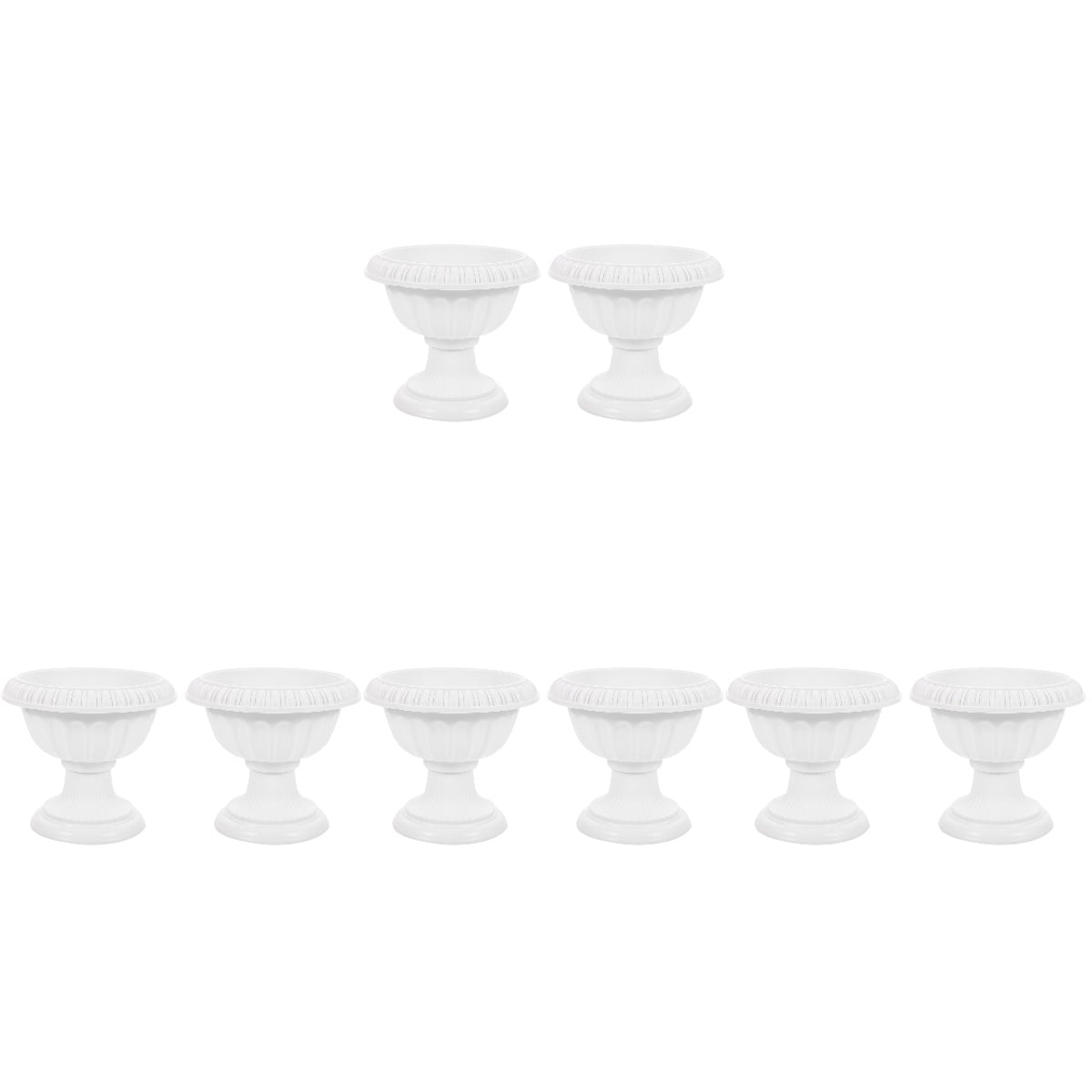 4 Pack Plants Home Vase Roman Flower Pot Waterproof Flowerpot Sturdy ...