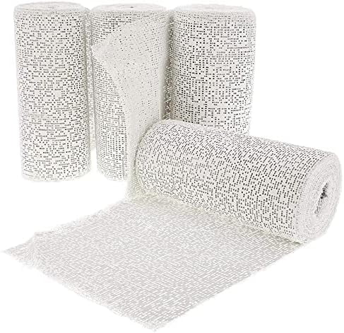 4 Pack Plaster Cloth Rolls for Belly Casting 6 in x 15 ft - Gauze ...