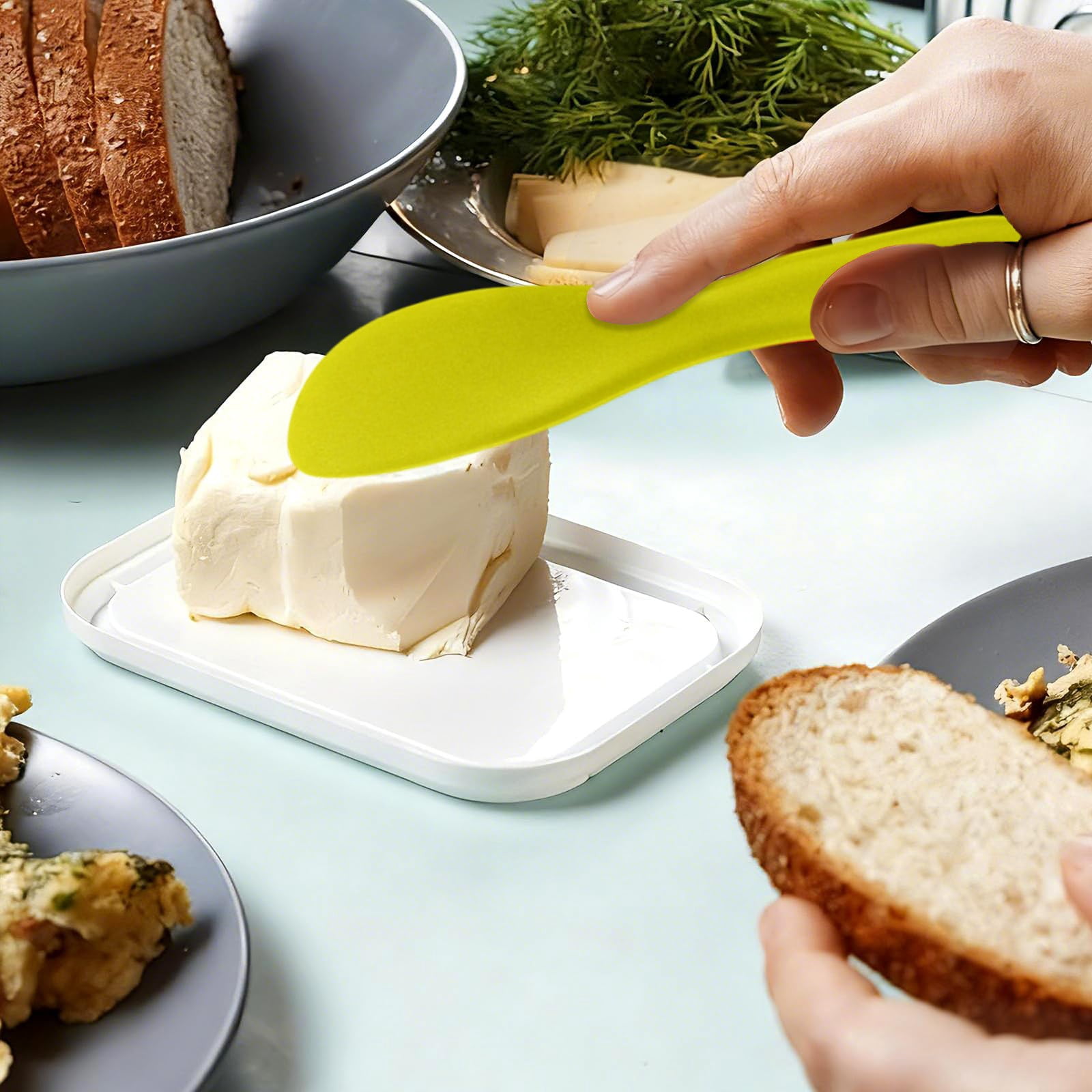 4-Pack Plastic Butter Spreaders, Multi-Purpose Butter Knife for Soft ...