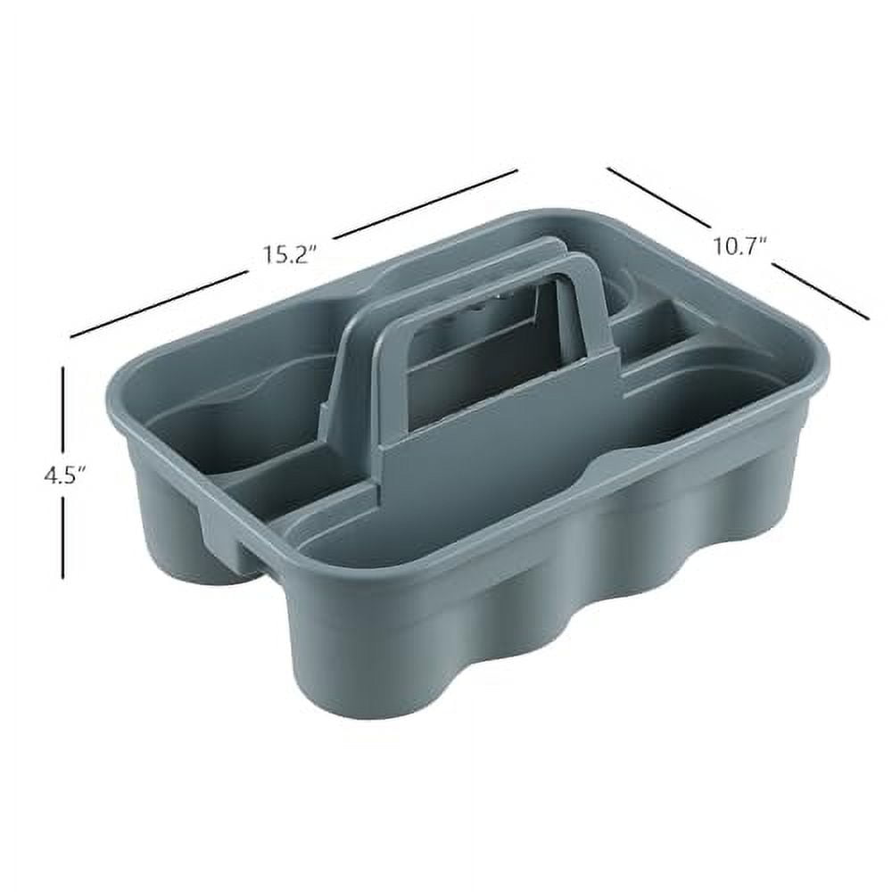 4-Pack Plastic Cleaning Tool Storage Caddy, 2 Compartment Caddy with ...