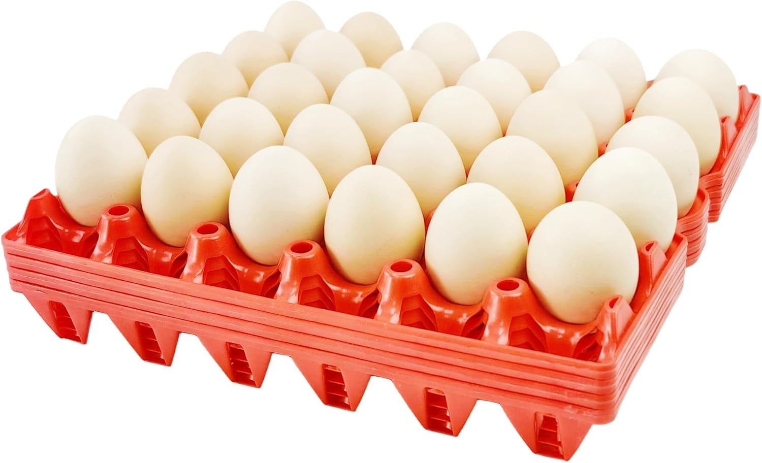 4-Pack Plastic Egg Tray Egg Crates 30-Egg Flats for Home Chicken ...