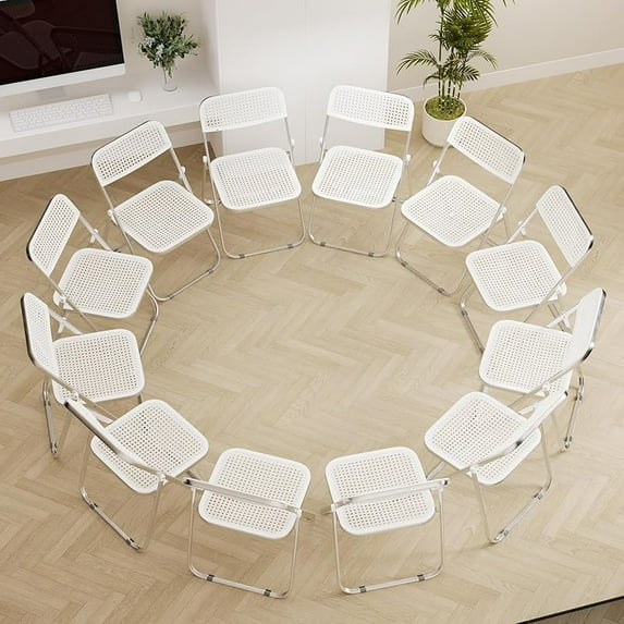 4 Pack Plastic Folding Chair Foldable Portable Plastic Chair,Outdoor ...