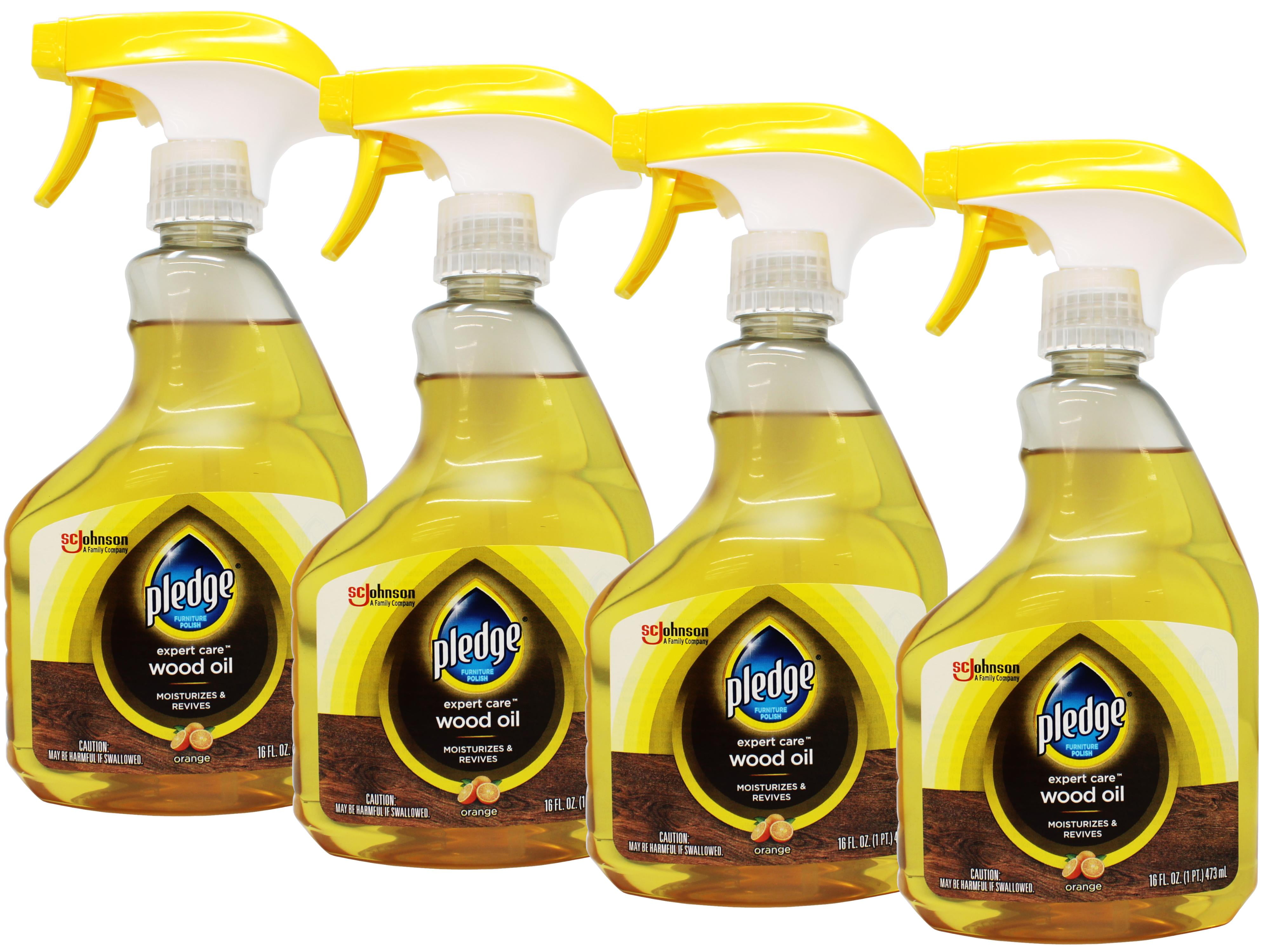4 Pack - Pledge Wood Oil, Expert Care, Trigger Spray – Moisturizes ...