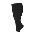 4 Pack Plus Size Open Toe Wide Calf Compression Knee High Socks, Extra ...