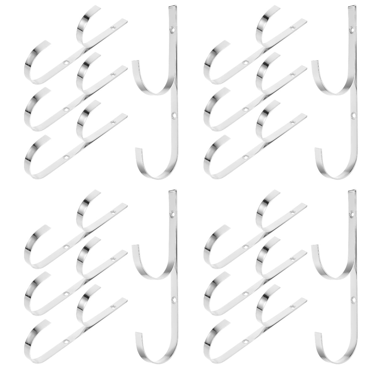 4 Pack Pole Hanger Multi-use Wall Swimming Pool Holder Silver - Walmart.com
