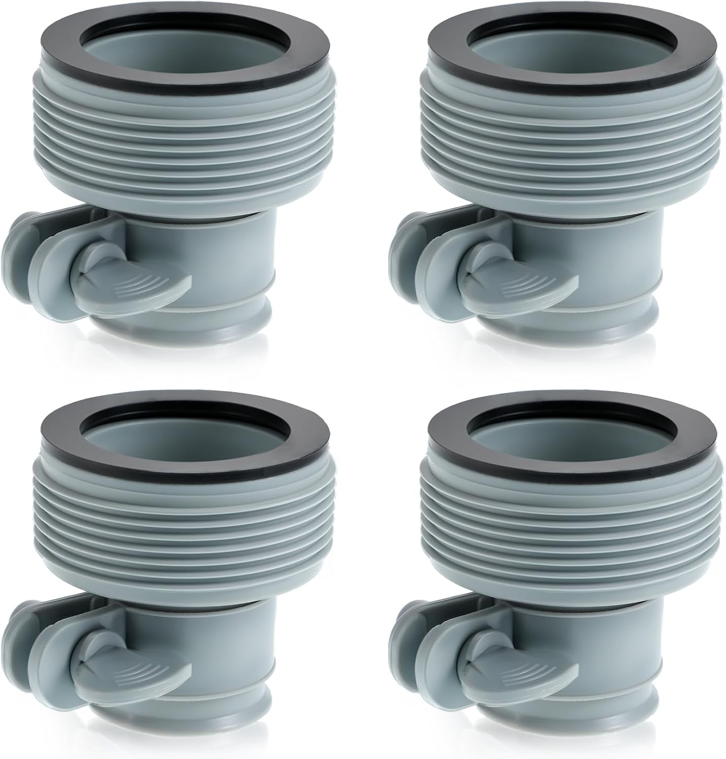 4 Pack Pool Hose Adapter Type B Hose Adapters 1.5 Inch Pool Pump ...