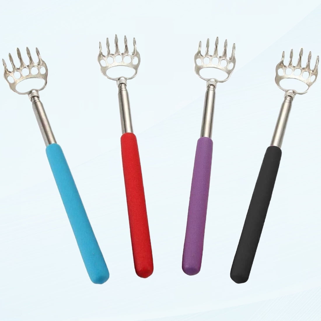 (4-Pack) Portable Telescoping Bear Claws Scratchers Metal Back / Hand ...