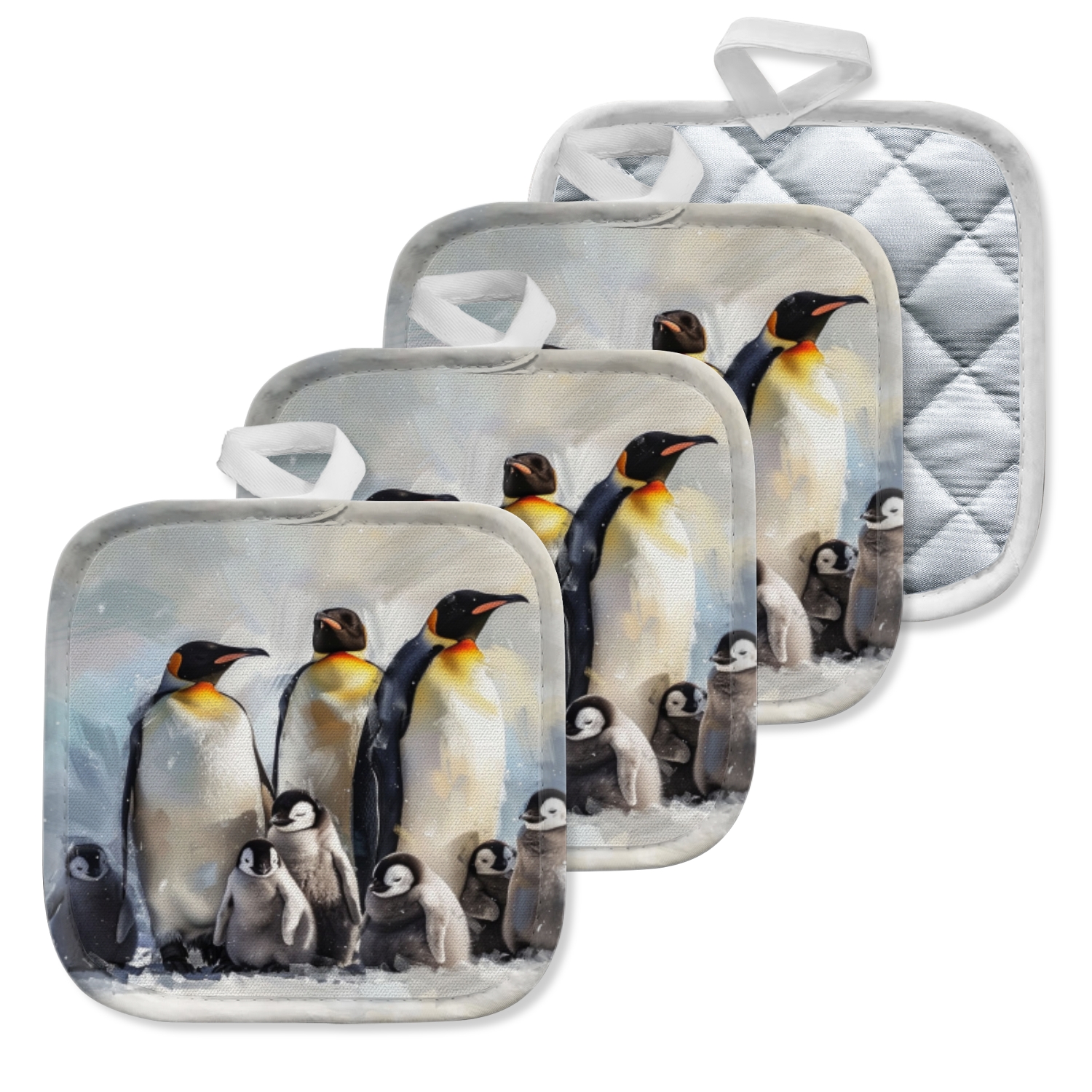4 Pack Pot Holders,Kitchen Essential, Potholder Set,Frosty Environment ...