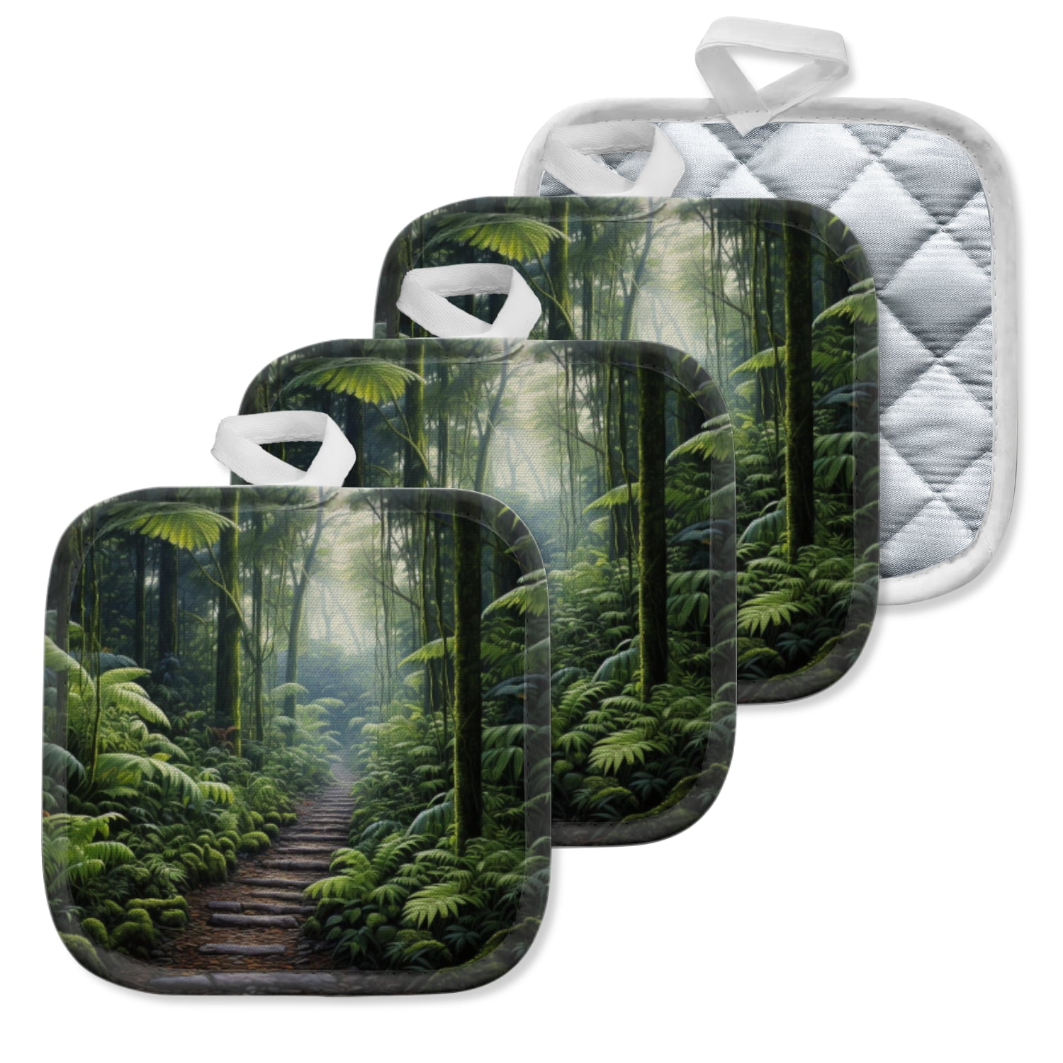 4 Pack Pot Holders,Kitchen Essential, Potholder Set,Mysterious ...