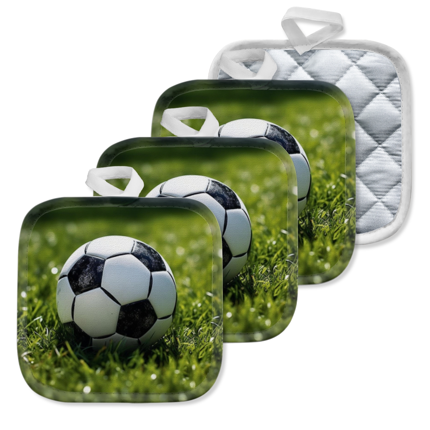 4 Pack Pot Holders,Kitchen Essential, Potholder Set,Realistic Photo Of ...