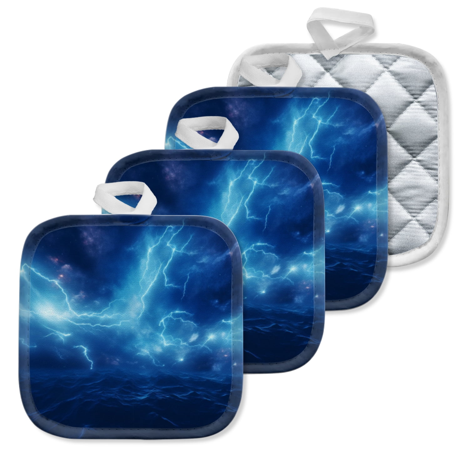 4 Pack Pot Holders,Kitchen Essential, Potholder Set,The Mysterious ...
