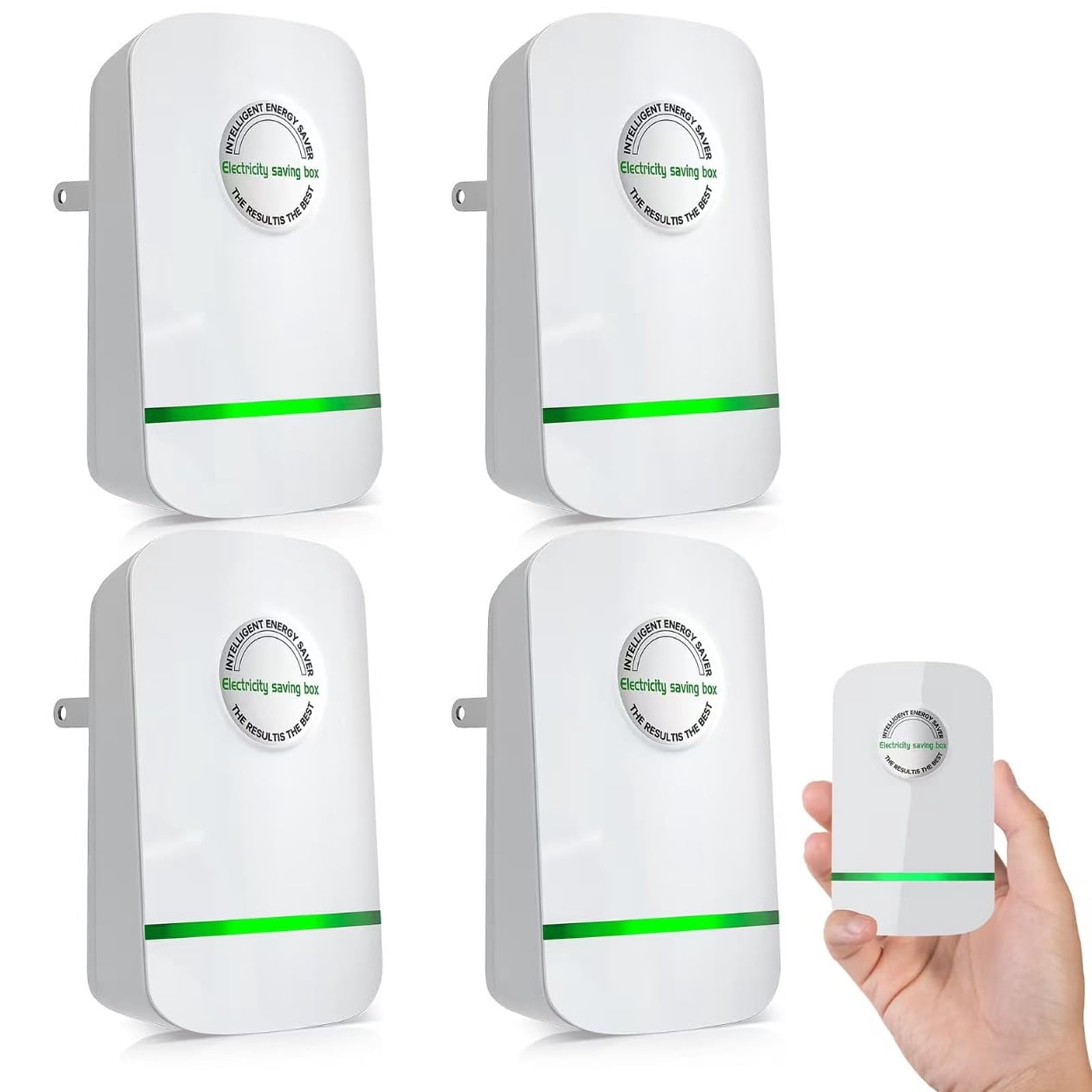 DICEEVIL 4 Pack Power Saver, Energy Saving Device Power Saver ...