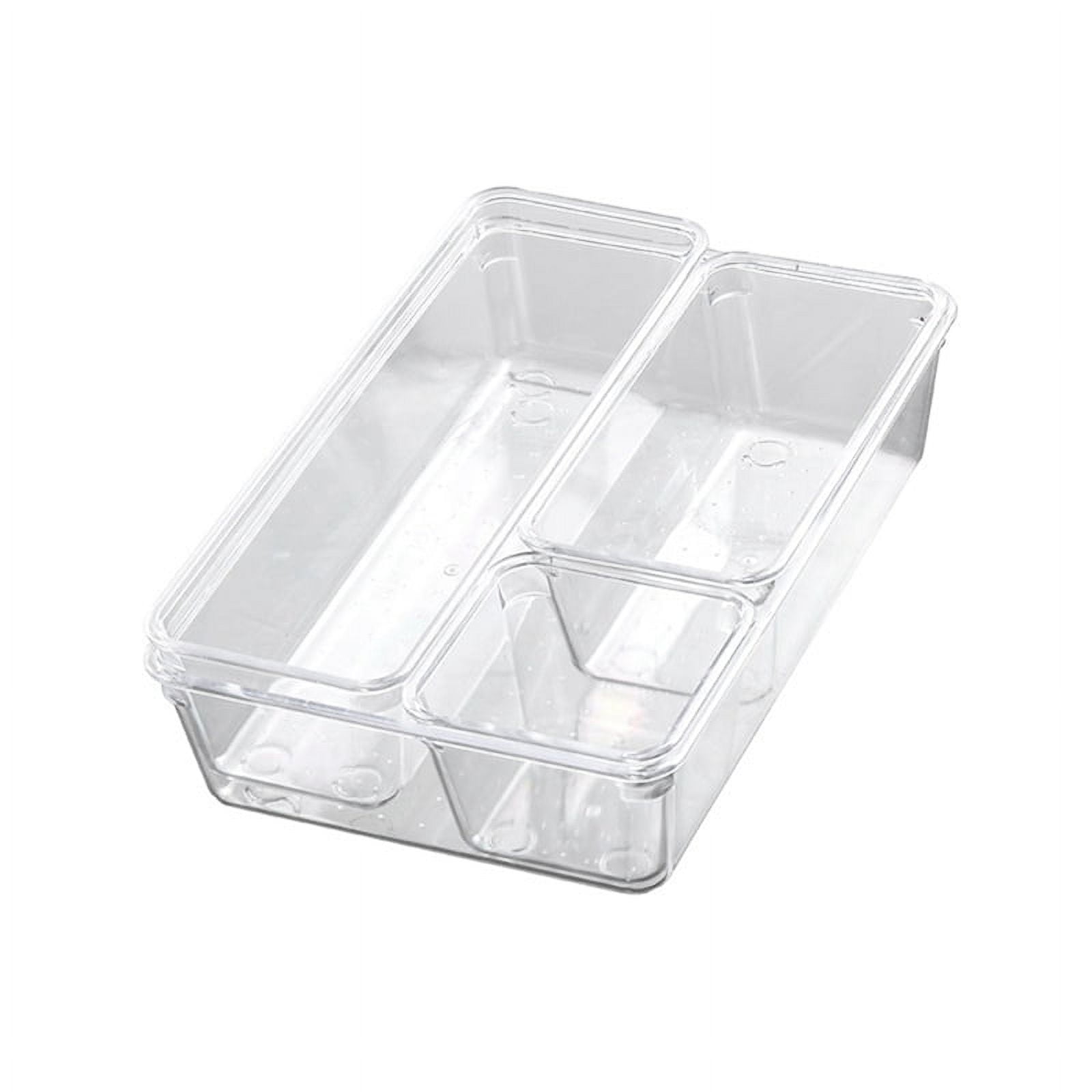 4-Pack Premium Acrylic Drawer Organizer Trays Crack-, Multi-Use Trays ...