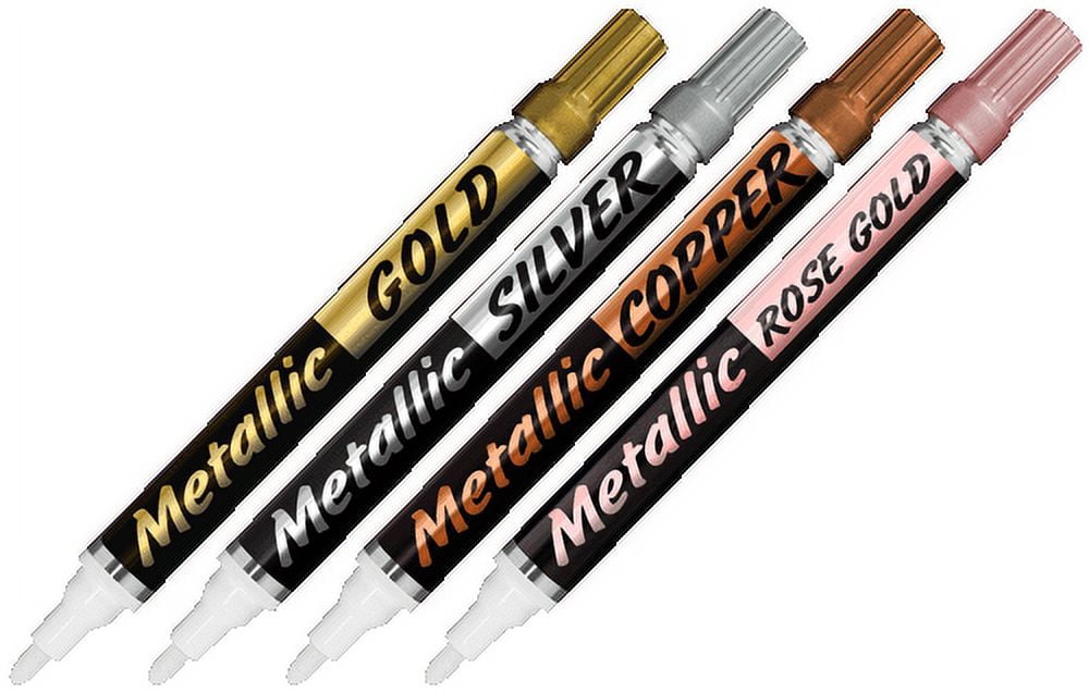 4-Pack Premium Metallic Paint Markers - Walmart.com
