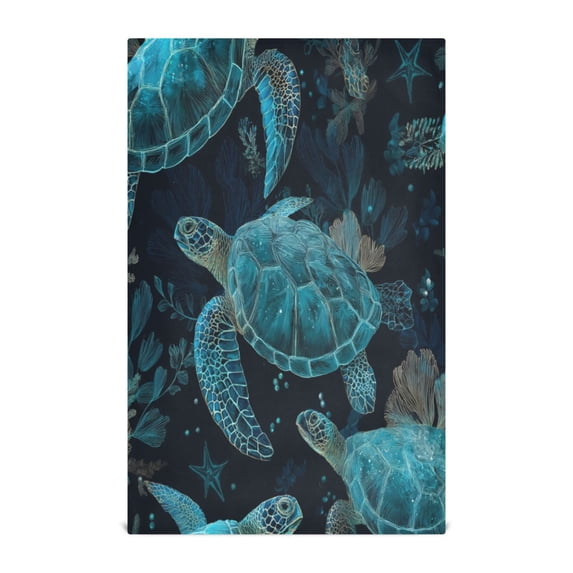 4 Pack Printed Kitchen Dish Towels Soft and Absorbent Dish Cloths ...