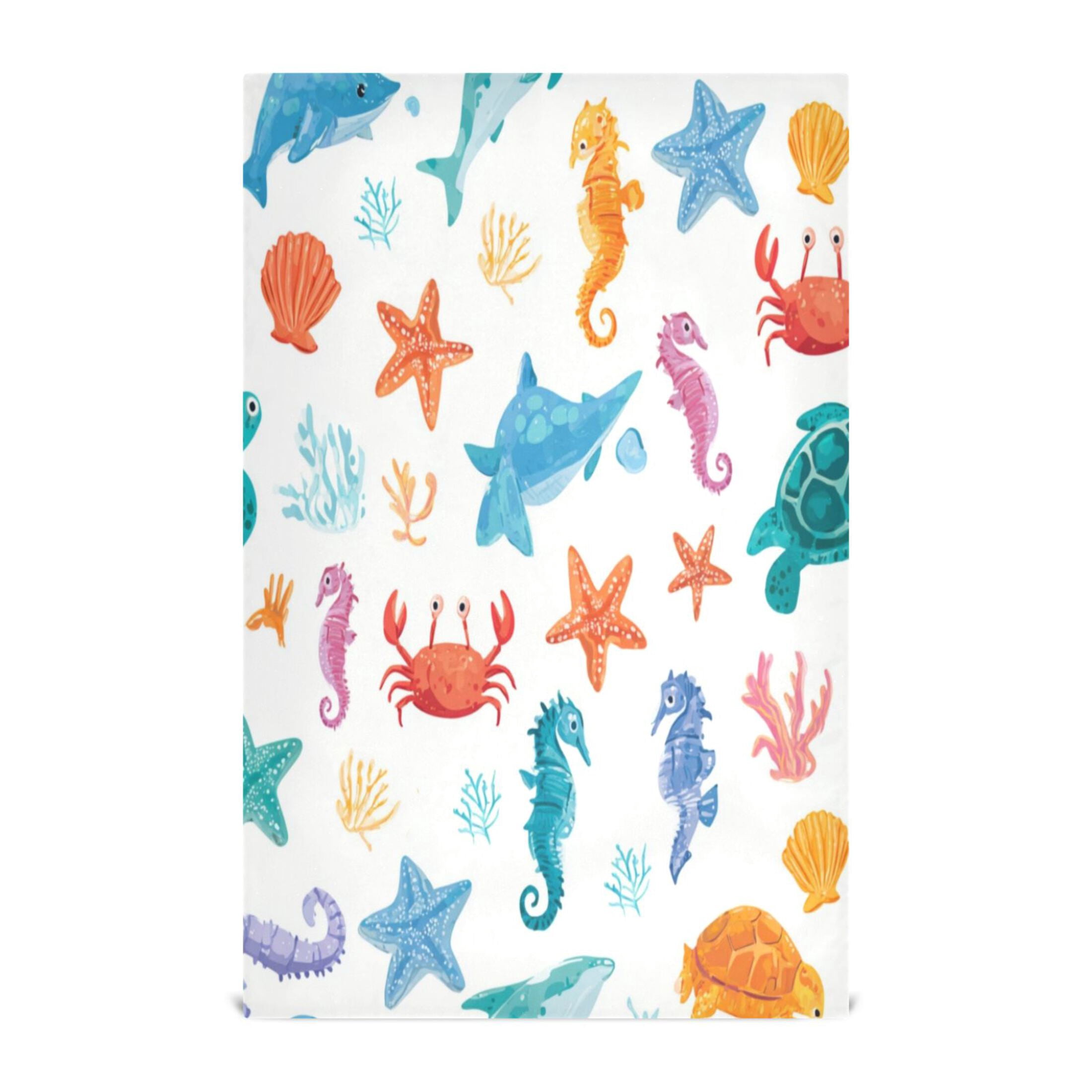4 Pack Printed Kitchen Dish Towels Soft and Absorbent Dish Cloths ...