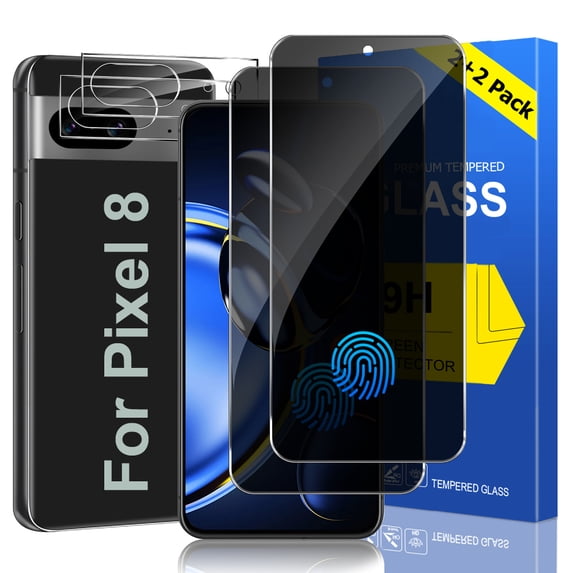 [4 Pack]Privacy Screen Protector for Google Pixel 8 -2 Pack Anti-Spy ...